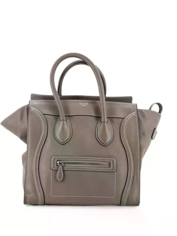 Celine Luggage Bag Grainy Leather Mini Tote Bag