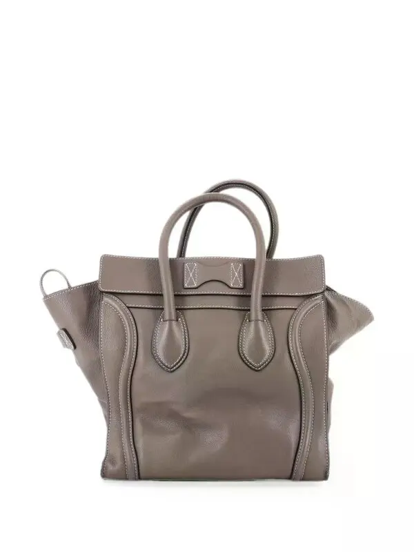 Celine Luggage Bag Grainy Leather Mini Tote Bag