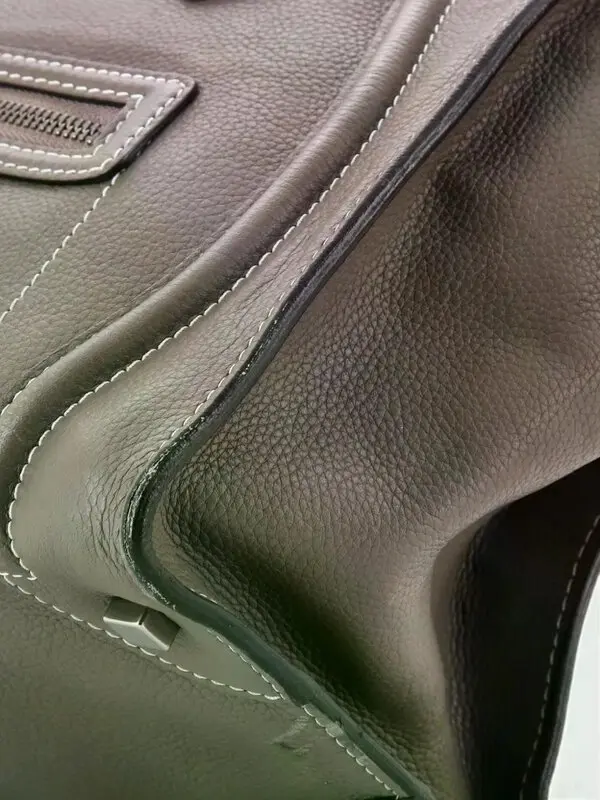 Celine Luggage Bag Grainy Leather Tote - Grey