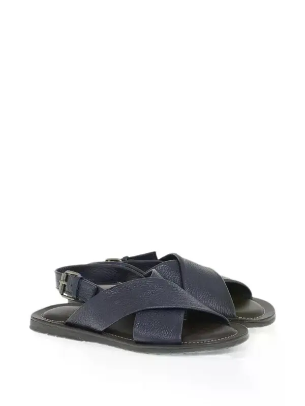 Corneliani Crossover-strap Slingback Sandals