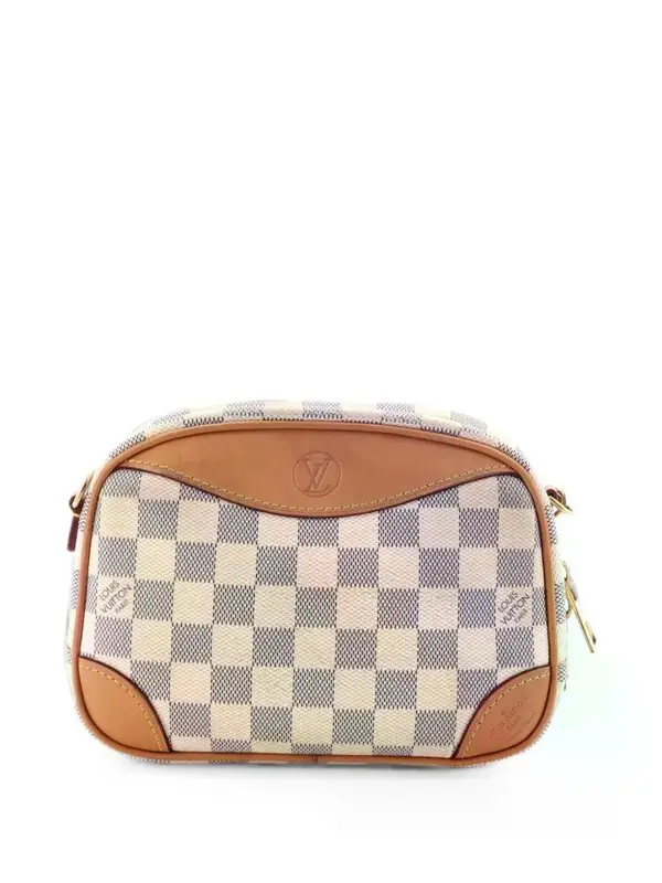 LOUIS VUITTON Damier Mini Deauville Crossbody Bag - White