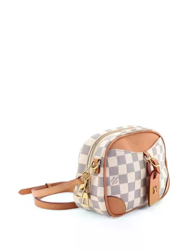 LOUIS VUITTON Damier Mini Deauville Crossbody Bag - White