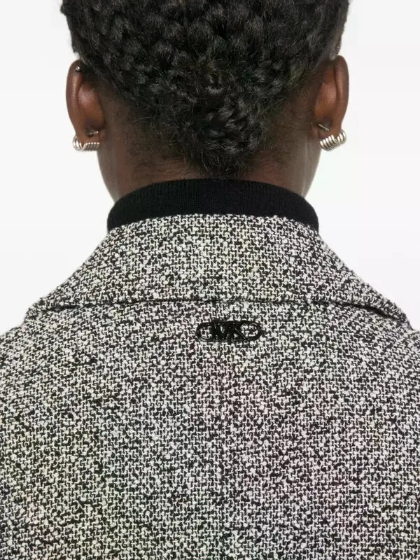 Michael Kors Tweed Zip-up Jacket - Black