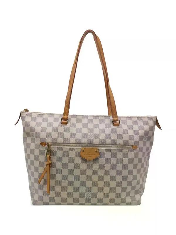 LOUIS VUITTON Mm Lena Damier Azur Tote Bag - White