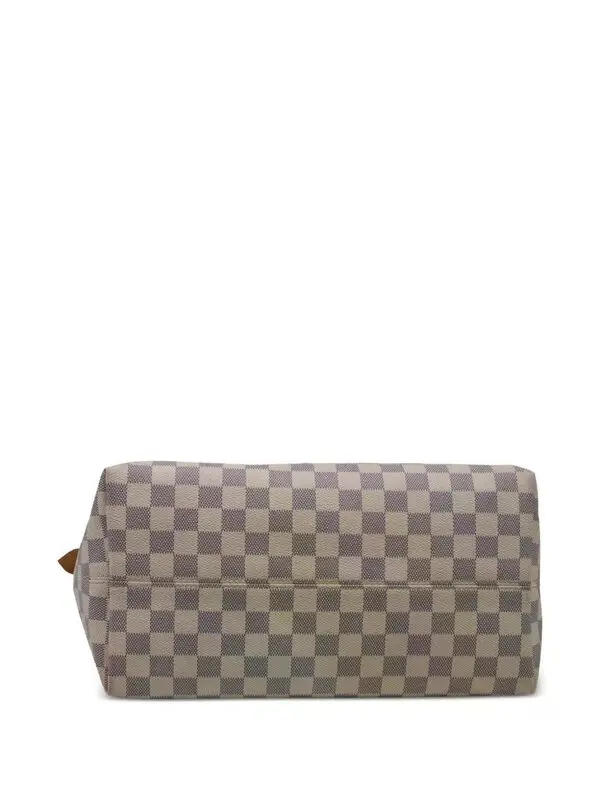 LOUIS VUITTON Mm Lena Damier Azur Tote Bag - White