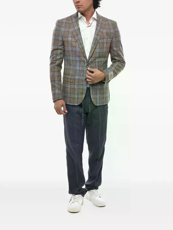 Corneliani Checked Single-breasted Blazer
