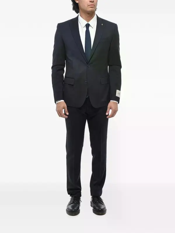 Corneliani Jacquard Flap-pockets Two-piece Suit