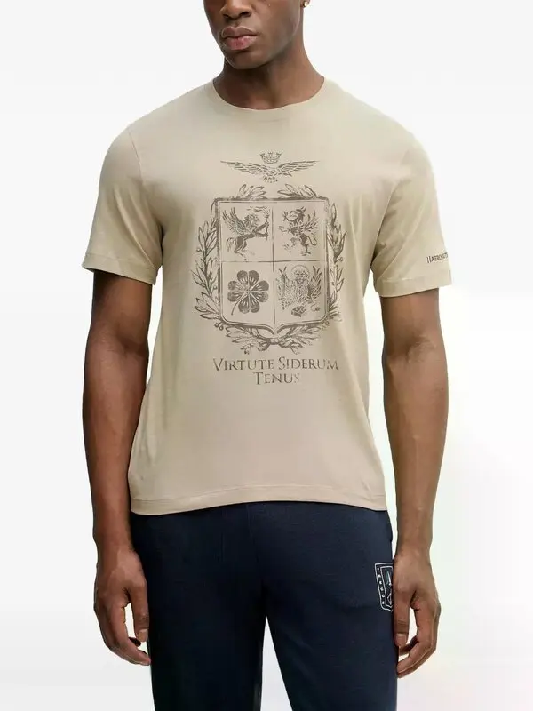 AERONAUTICA MILITARE Graphic-print T-shirt - Neutrals