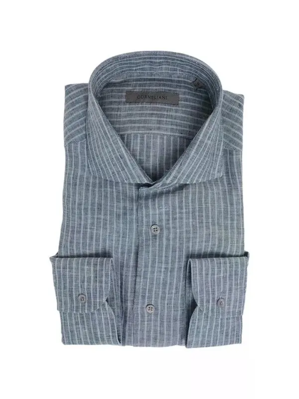 Corneliani Striped Linen Shirt
