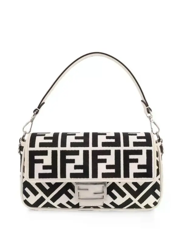 Fendi 2020s Baguette Logo-print Shoulder Bag