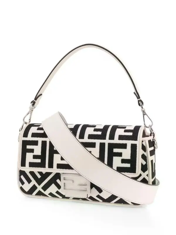 Fendi Baguette Logo-print Canvas Shoulder Bag