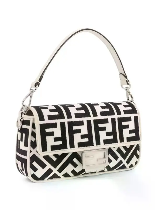 Fendi Baguette Logo-print Canvas Shoulder Bag