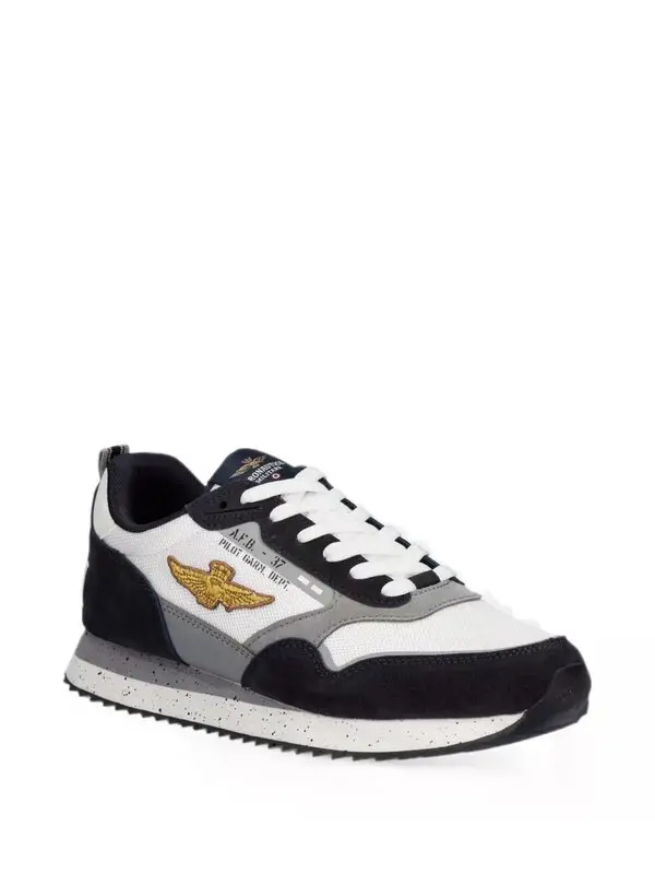 AERONAUTICA MILITARE Logo-embroidered Sneakers