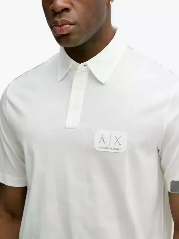 Armani Exchange Logo-patch Polo Shirt
