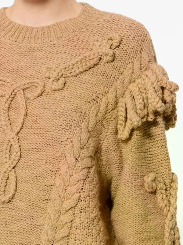 MARANT ETOILE Katria Aran Knit Jumper - Brown