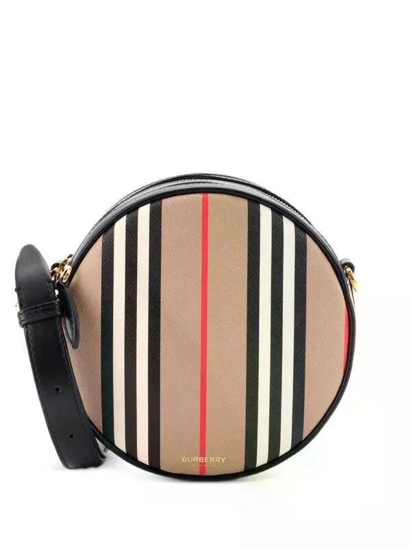 Burberry Icon Stripe E-canvas Belt Bag - Brown