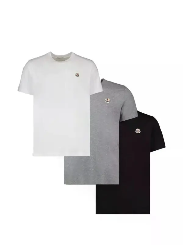 Moncler Logo-patch Cotton T-shirt - White