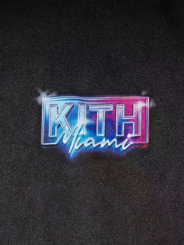 Kith Miami Neon Logo-print T-shirt