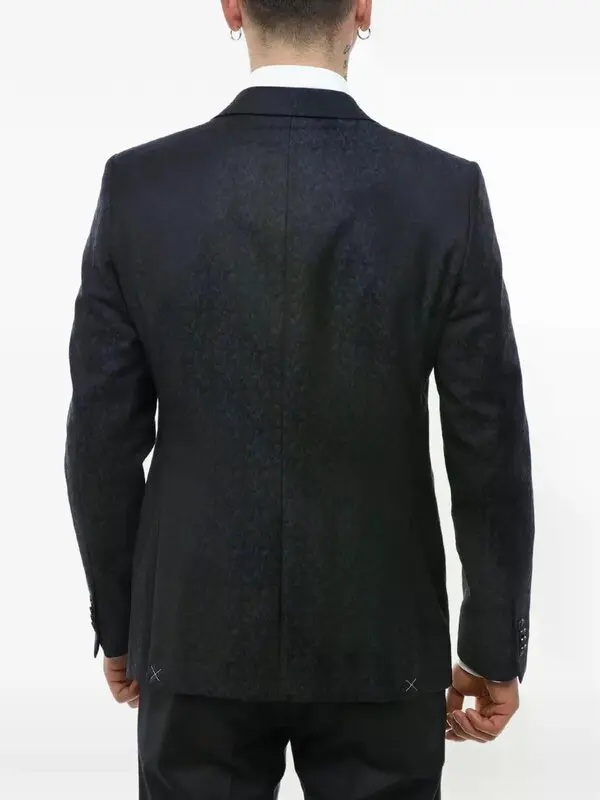 Corneliani Damask-pattern Peak-lapel Blazer