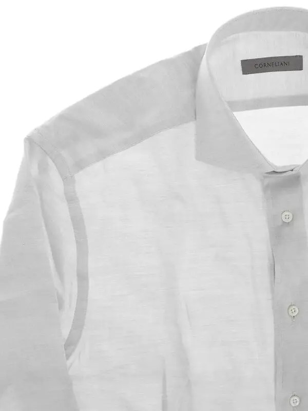 Corneliani French-collar Long-sleeve Shirt - Grey