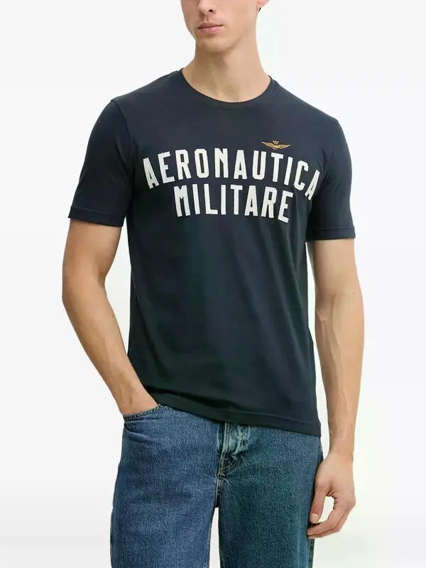 AERONAUTICA MILITARE Logo-print T-shirt - Blue