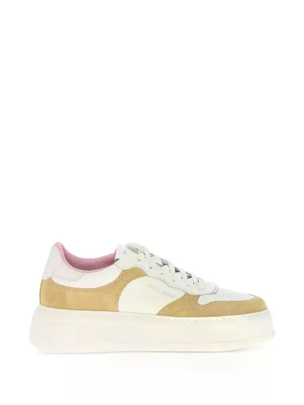 Woolrich Hammered Leather And Suede Sneakers
