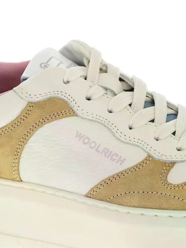 Woolrich Hammered Leather And Suede Sneakers