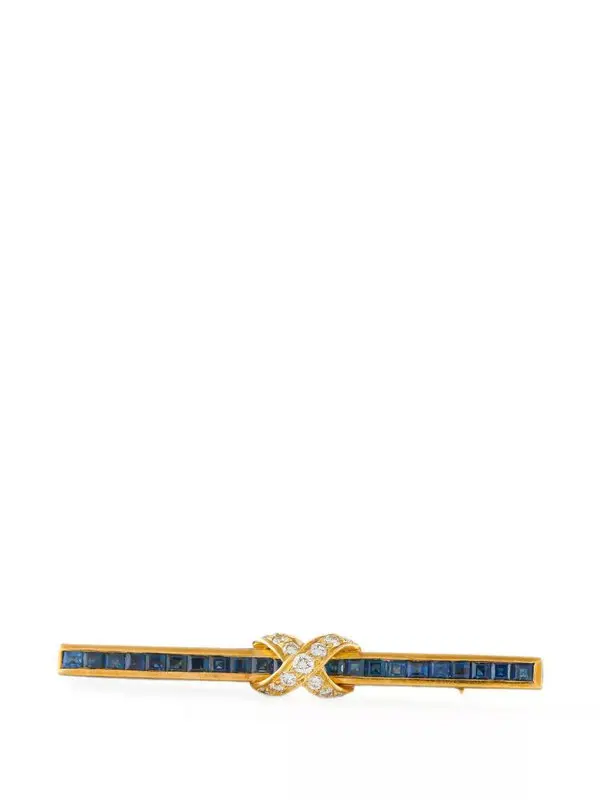 LB EXCLUSIVE Sapphire And Diamond Brooch