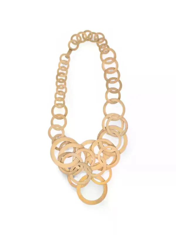 Vintage Interlocking Hoop Necklace