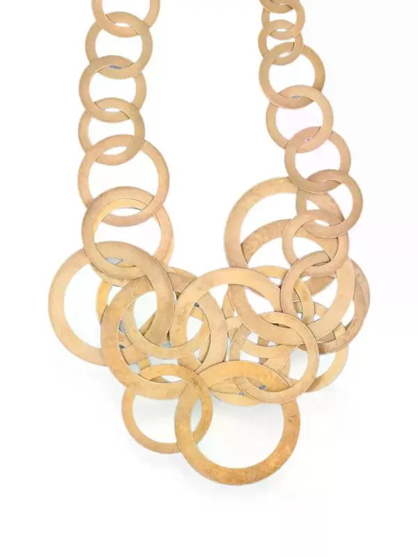 Vintage Interlocking Hoop Necklace