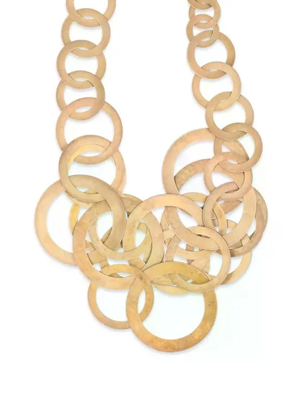 Vintage Interlocking Hoop Necklace