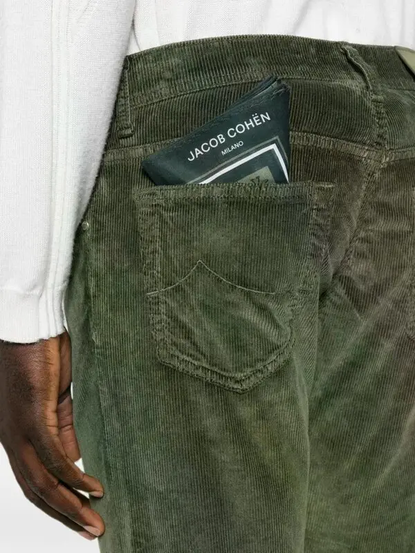 Jacob Cohen Corduroy Logo-patch Trousers