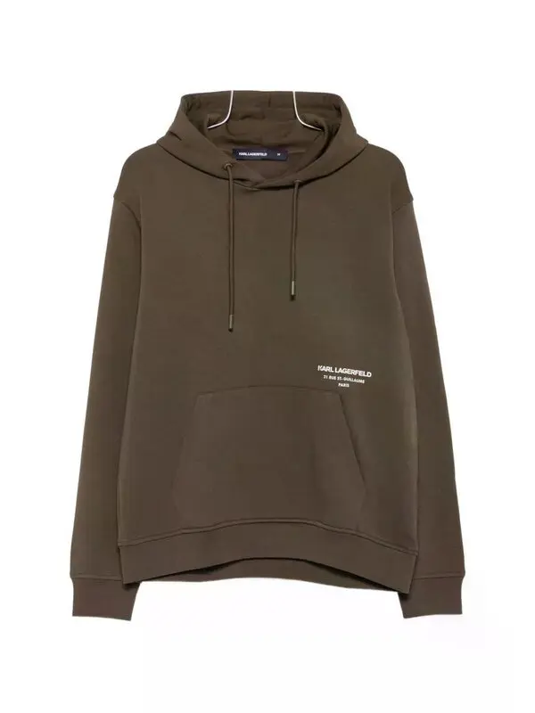 Karl Lagerfeld Logo-print Drawstring Hoodie