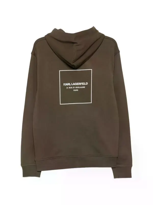 Karl Lagerfeld Logo-print Drawstring Hoodie