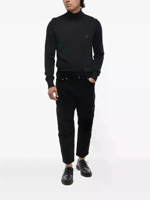 Neil Barrett Ribbed Velour Biker Trousers