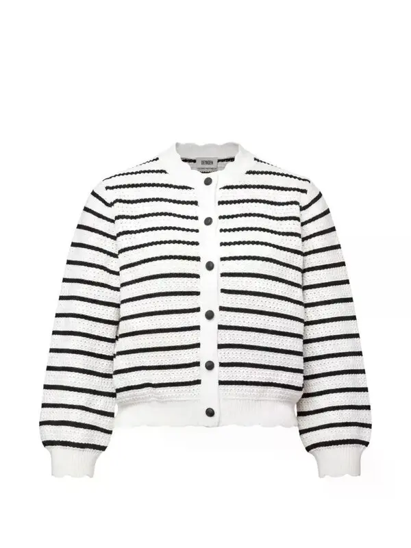 DRYKORN Striped Scalloped-edge Cardigan