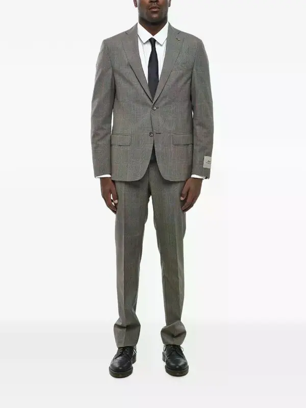 Corneliani District Check Virgin Wool Suit