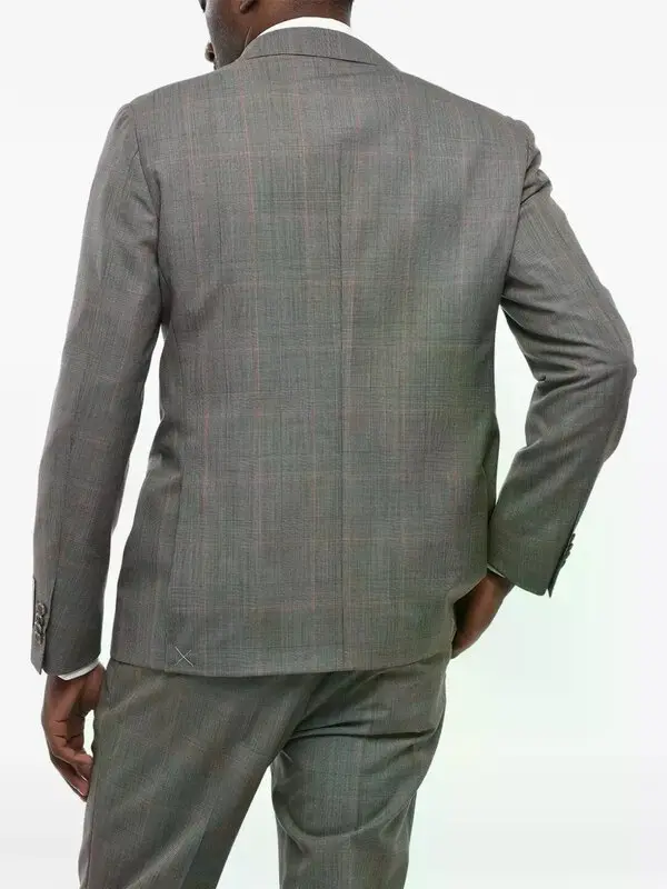 Corneliani District Check Virgin Wool Suit