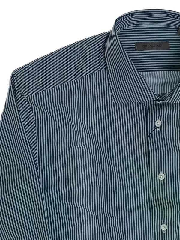 Corneliani Striped Long-sleeve Shirt
