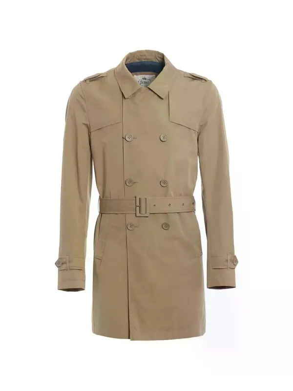 Herno Double-breasted Belted Trench Coat