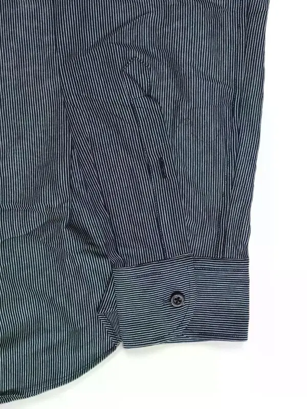 Corneliani Hairline-striped French-collar Shirt