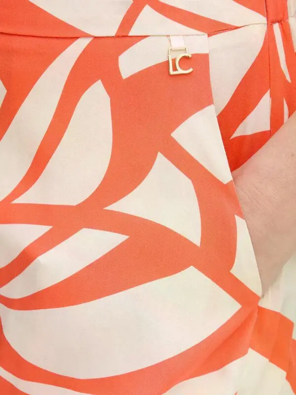 Lola Casademunt Leaf Print Straight-leg Trousers