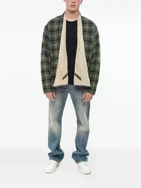 GREG LAUREN Reversible Checked Overshirt