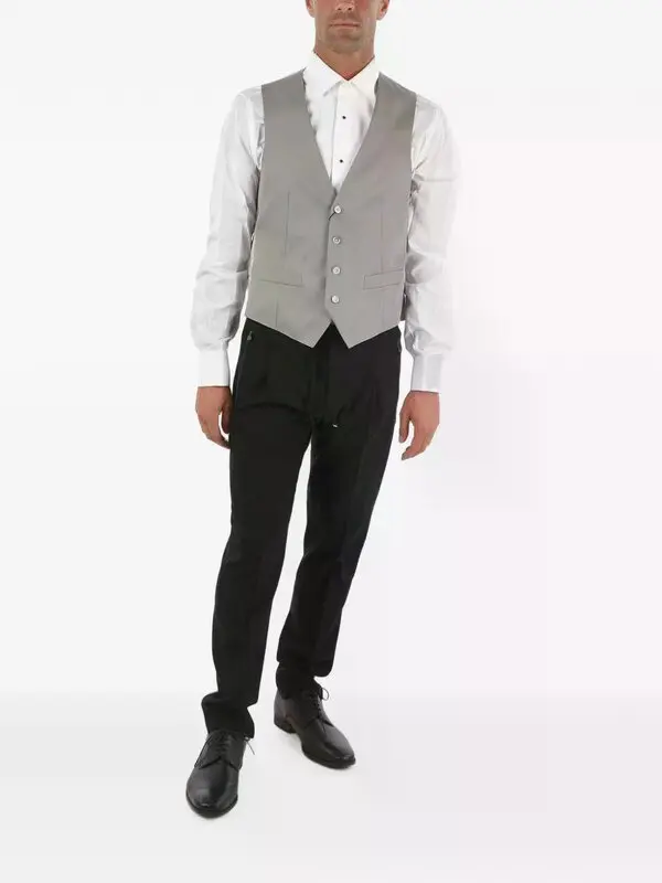 Corneliani Single-breasted Satin Waistcoat