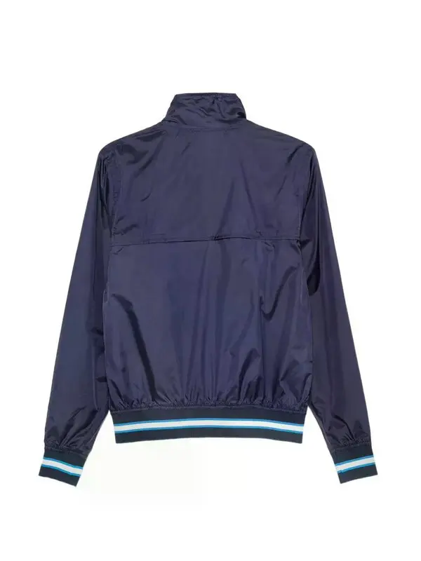 K-WAY Logo-patch Striped-trim Jacket
