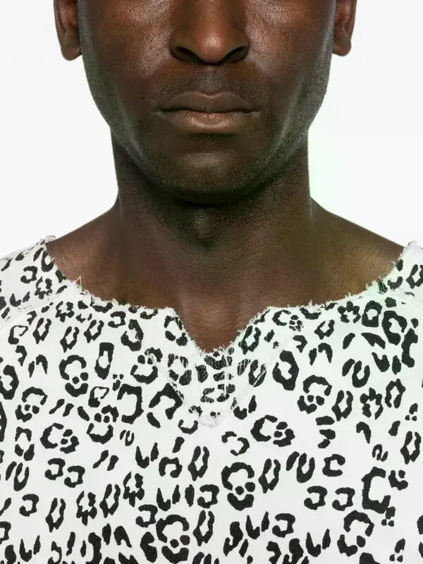 Balmain 2010s Leopard-pattern T-shirt