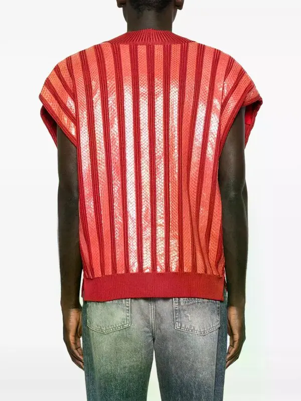 A.N.G.E.L.O. VINTAGE CULT 1980s Snakeskin-effect Ribbed Jacket