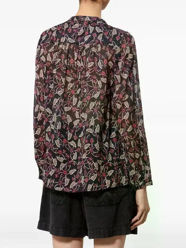 Isabel Marant Étoile Printed Cotton Voile Blouse