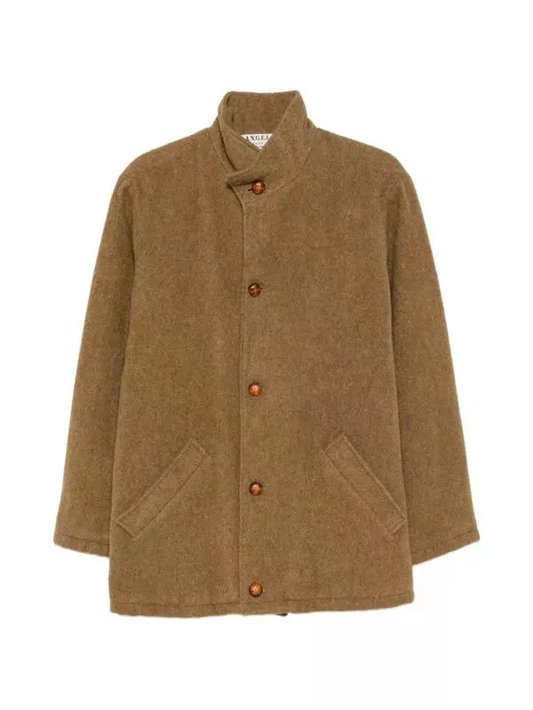 A.N.G.E.L.O. VINTAGE CULT 1970s High-neck Buttoned Wool Coat