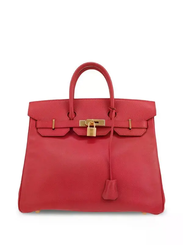 Hermès Haut À Courroies Tote Bag - Red
